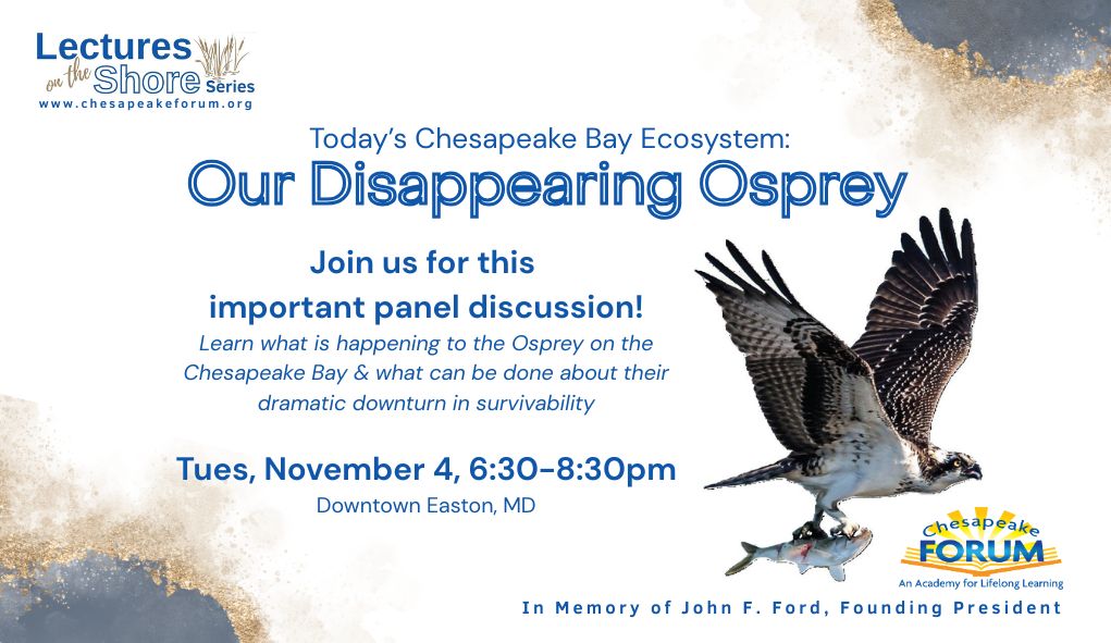 Lectures on the Shore: Our Disappearing Osprey - Chesapeake Forum